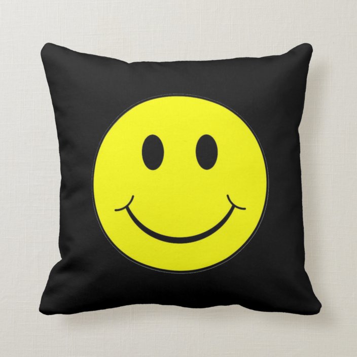 The Happy Face / Sad Face Throw Pillow | Zazzle.com