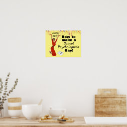 The Happy School Psychologist Poster | Zazzle