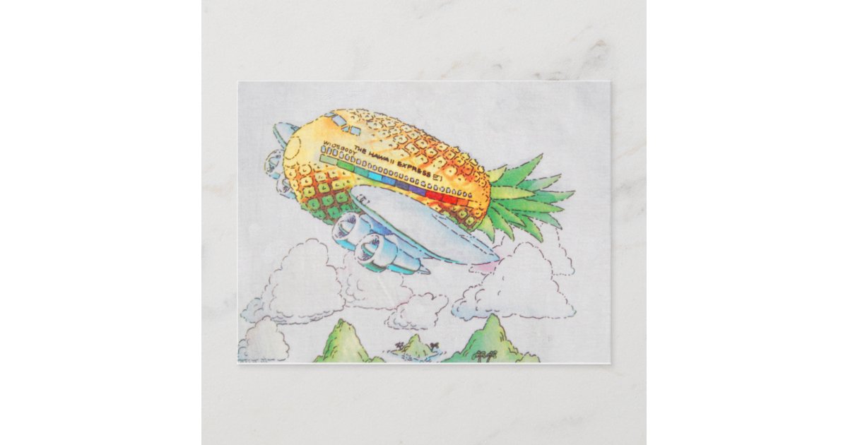 The Hawaii Express Airline Postcard | Zazzle