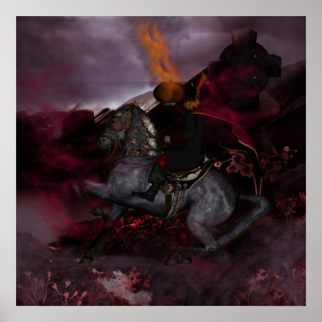 The Headless Horseman Print art by Moonlake | Zazzle
