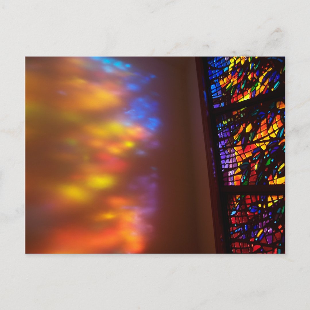 The Healing Window Stained Glass Church Postcard | Zazzle