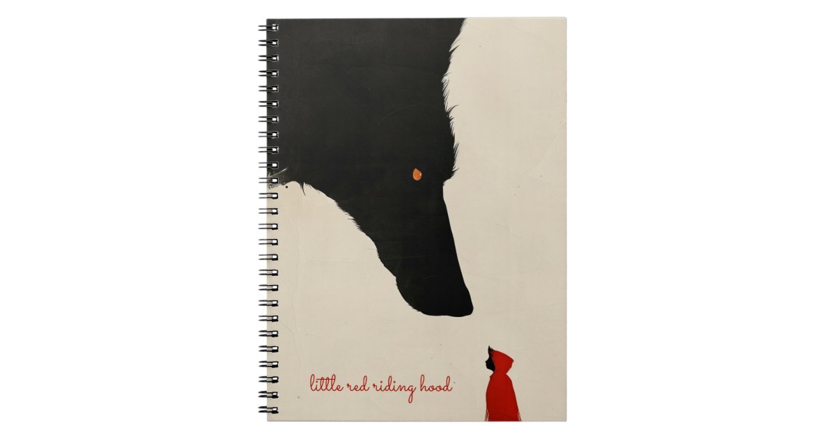 the Heartless Wolf and the Little Red Riding Hood Notebook | Zazzle
