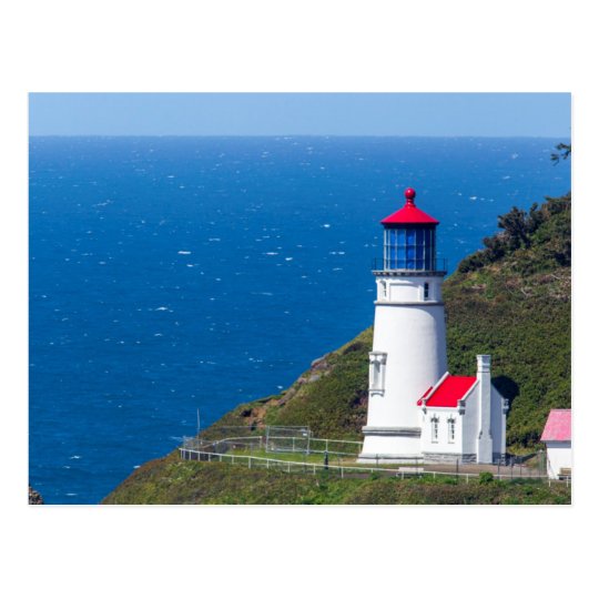 The Heceta Head Lighthouse Near Florence Postcard | Zazzle.com