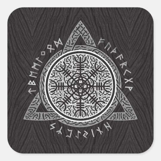The helm of awe square sticker | Zazzle.com