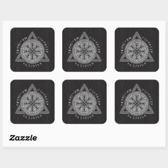 The helm of awe square sticker | Zazzle