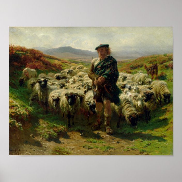 The Highland Shepherd, 1859 Poster | Zazzle