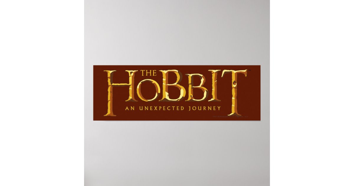 The Hobbit Logo Gold Poster | Zazzle.com