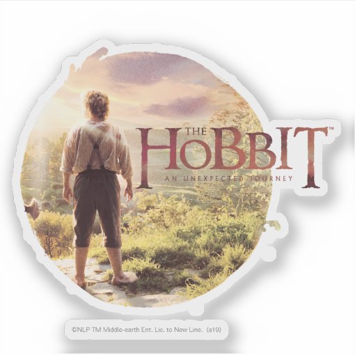 The Hobbit Logo with BILBO BAGGINS™ Back Sticker | Zazzle