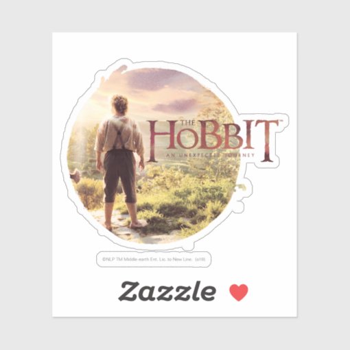 The Hobbit Logo with BILBO BAGGINS™ Back Sticker | Zazzle