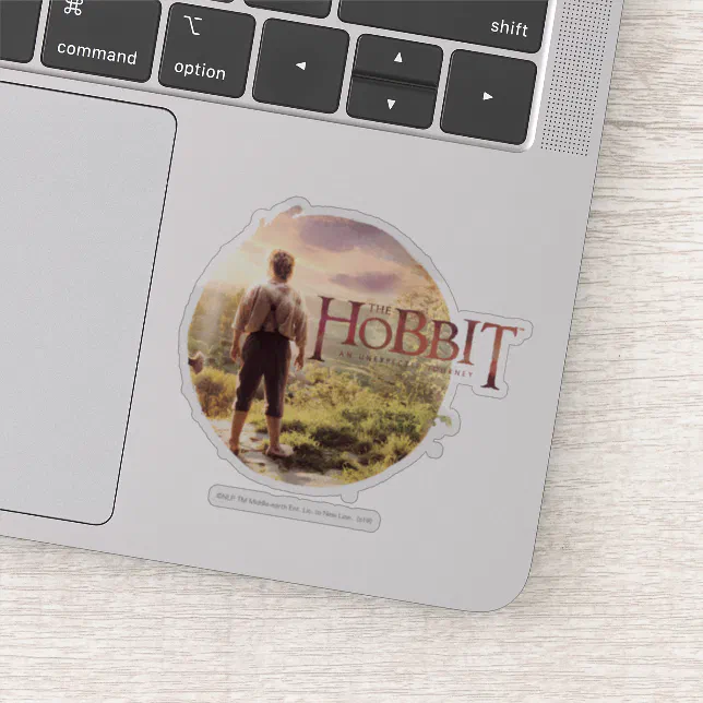The Hobbit Logo with BILBO BAGGINS™ Back Sticker | Zazzle