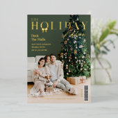 The Holiday Edition Family Photo Magazine Cover | Zazzle