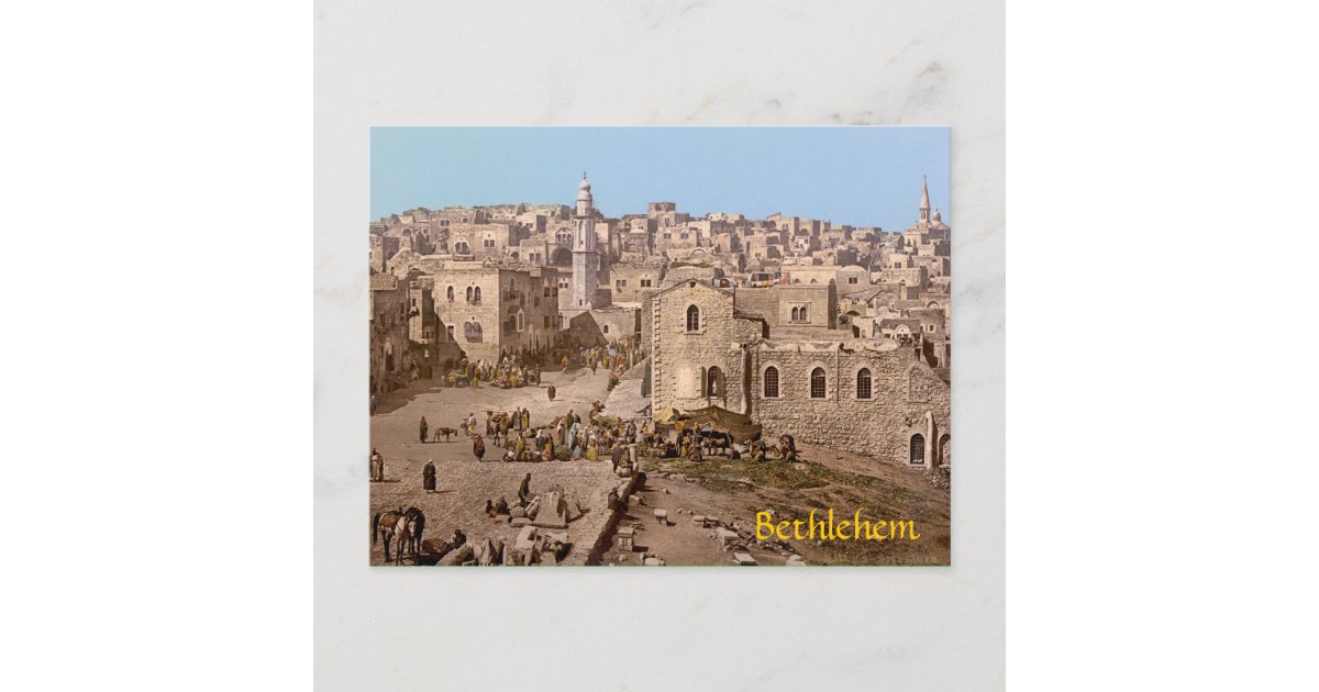 The Holy City Of Bethlehem Postcard | Zazzle