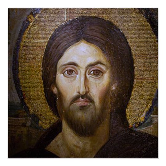 THE HOLY FACE OF JESUS SACRED ICON POSTER | Zazzle.com
