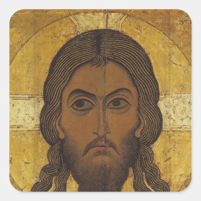 The Holy Face Square Sticker | Zazzle