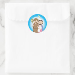 The Holy Family Classic Round Sticker | Zazzle