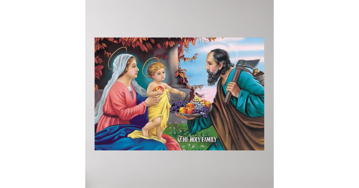 The holy family poster | Zazzle