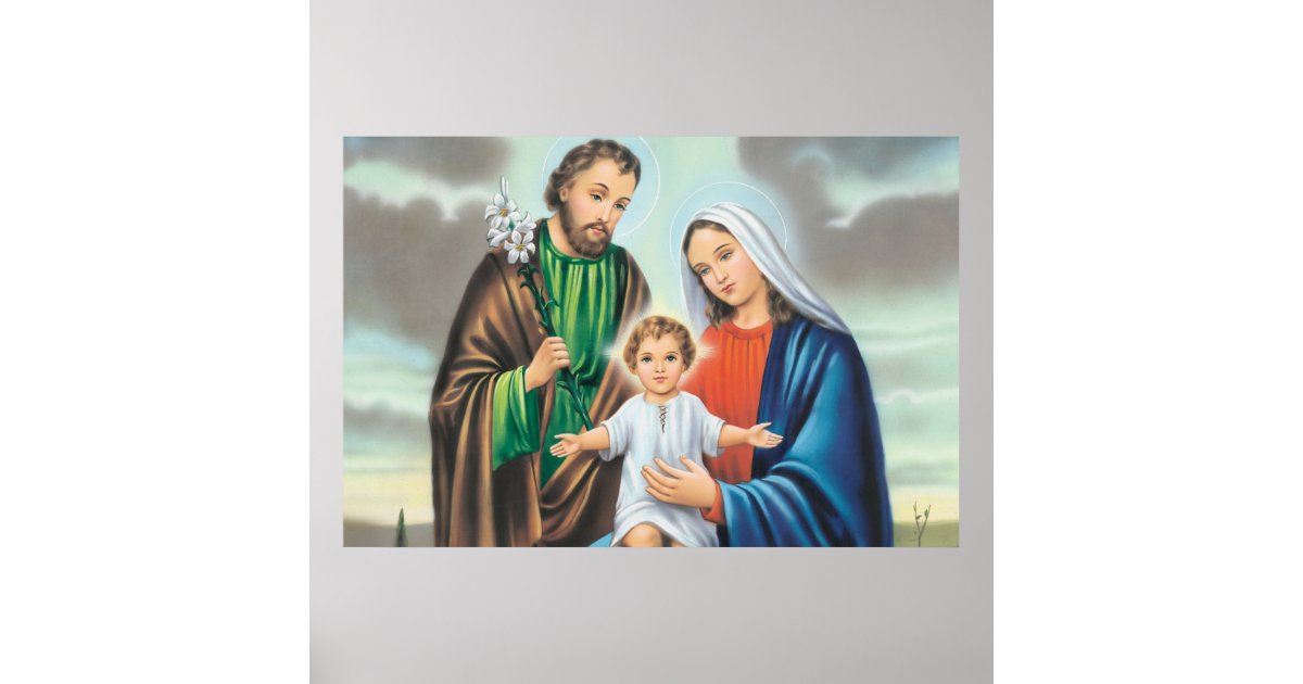 The holy family poster | Zazzle