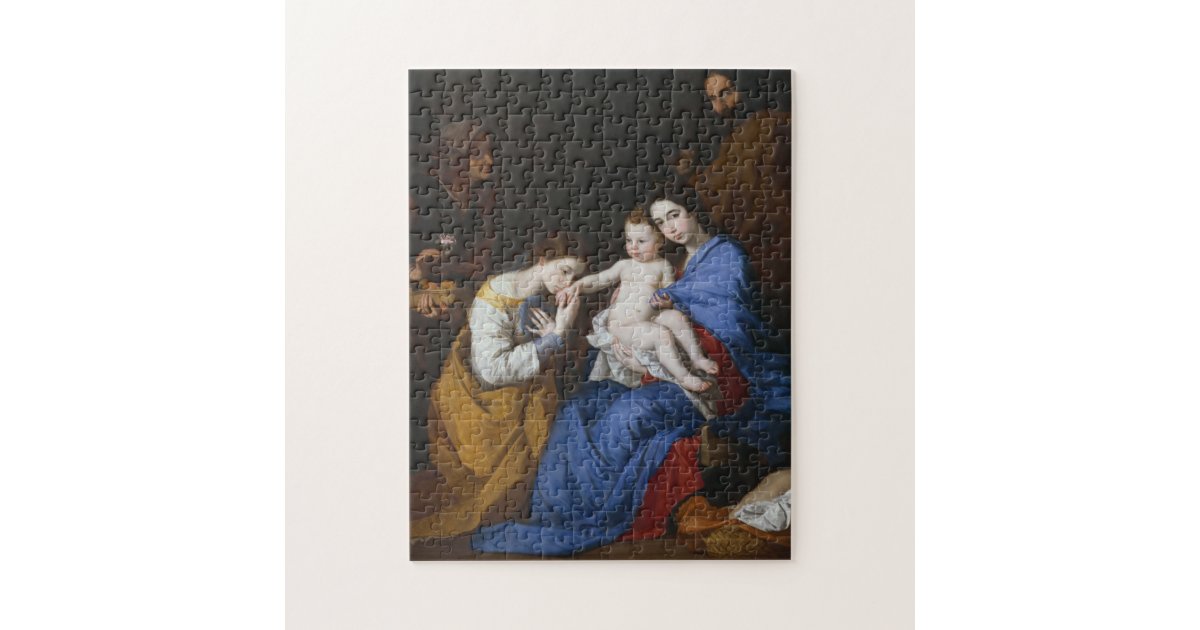 The Holy Family with Saints Anne and Catherine Jigsaw Puzzle | Zazzle