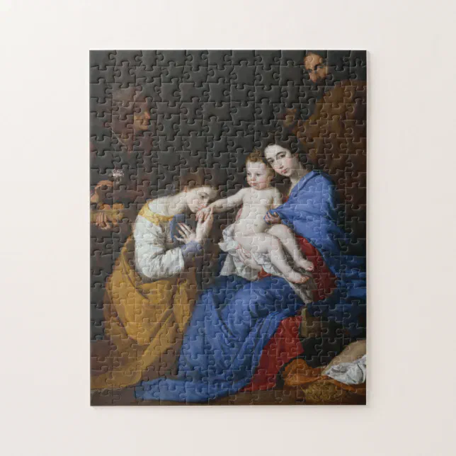 The Holy Family with Saints Anne and Catherine Jigsaw Puzzle | Zazzle