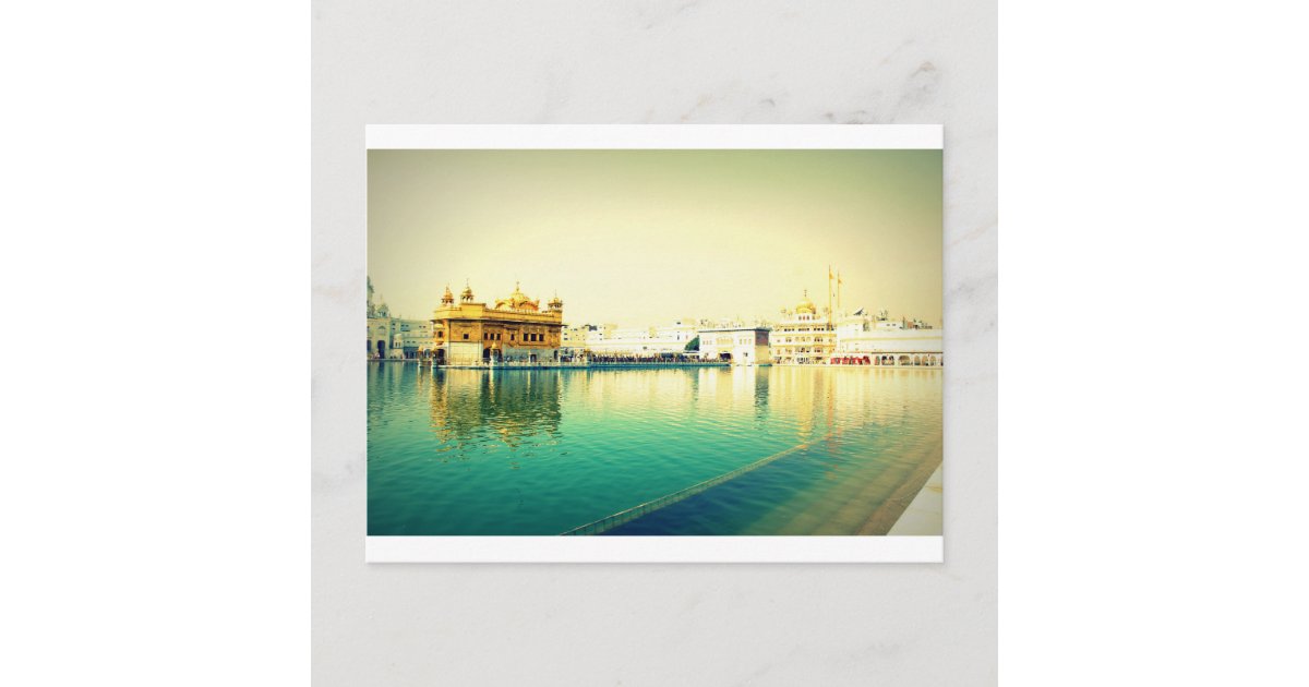 THE HOLY GOLDEN TEMPLE AMRISTAR PUNJAB POSTCARD | Zazzle
