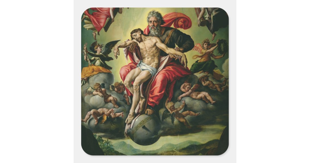 The Holy Trinity Square Sticker | Zazzle