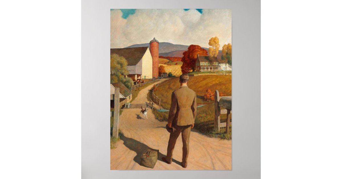 The Homecoming, 1945 by Newell Convers Wyeth Poster | Zazzle