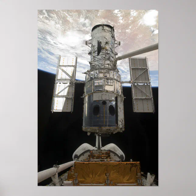 The Hubble Space Telescope is released Poster | Zazzle