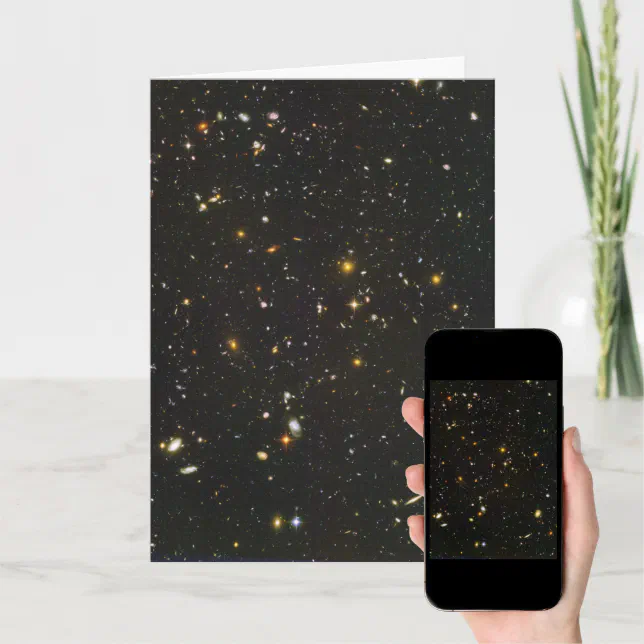 The Hubble Ultra Deep Field Card | Zazzle