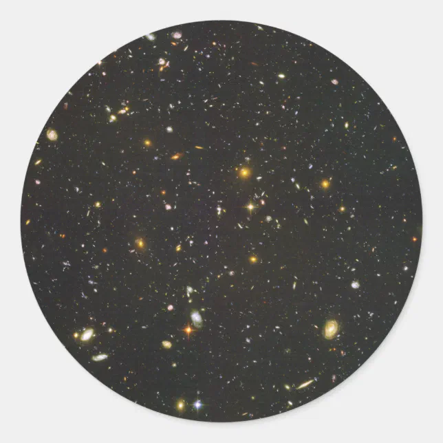 The Hubble Ultra Deep Field Classic Round Sticker | Zazzle