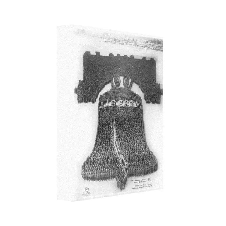 The Human Liberty Bell at Camp/Fort Dix Print | Zazzle