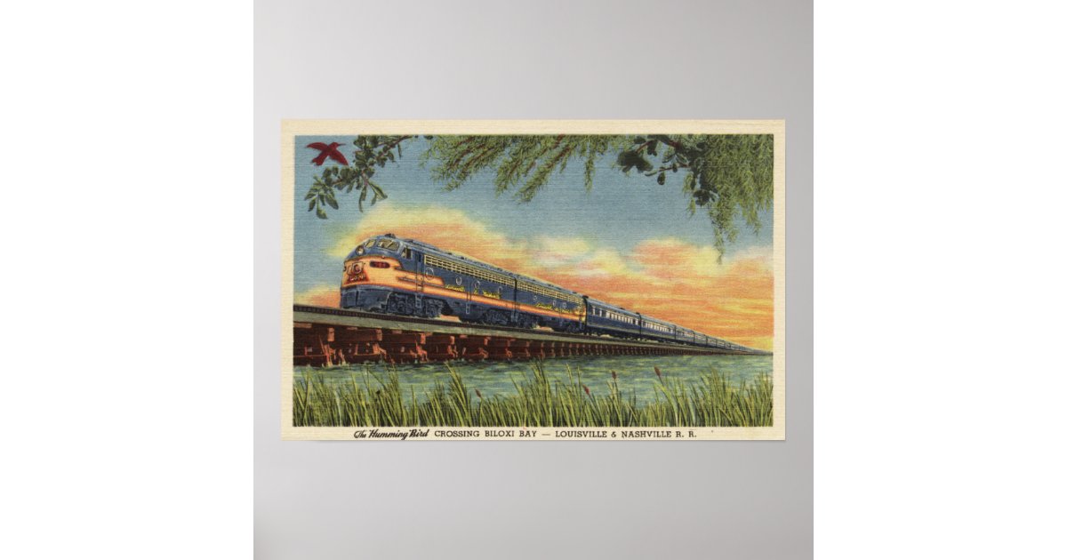 The Humming Bird Railroad Train Poster | Zazzle