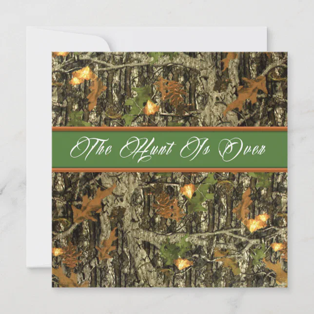 The Hunt is Over Wedding Invitations | Zazzle