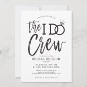 The I Do Crew | Bridal Brunch Party Invitation | Zazzle