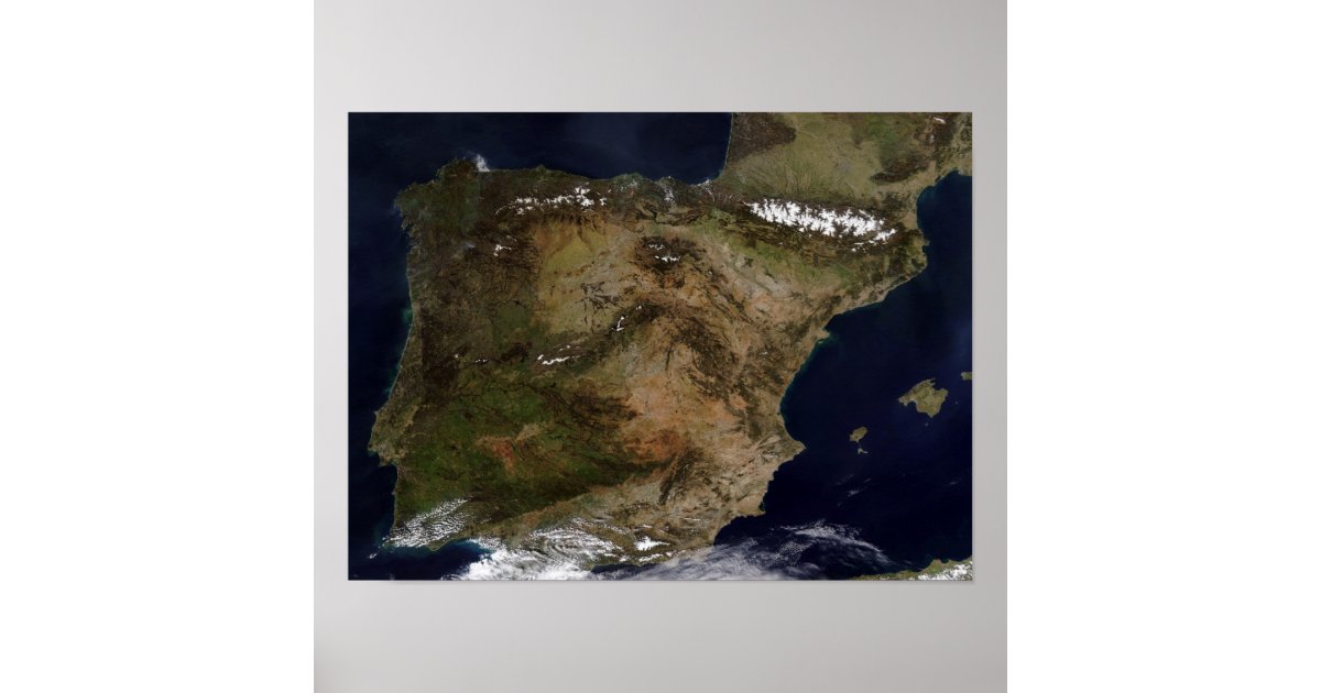 The Iberian Peninsula Poster | Zazzle