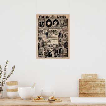 The Illustrated Police News Jack the Ripper Poster | Zazzle
