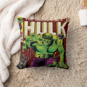 The Incredible Hulk Comic #105 Throw Pillow | Zazzle