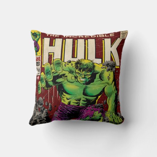 The Incredible Hulk Comic #105 Throw Pillow | Zazzle