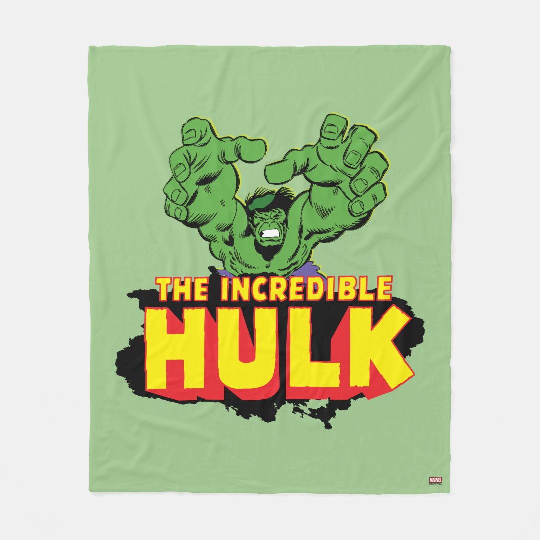 The Incredible Hulk Logo Fleece Blanket | Zazzle