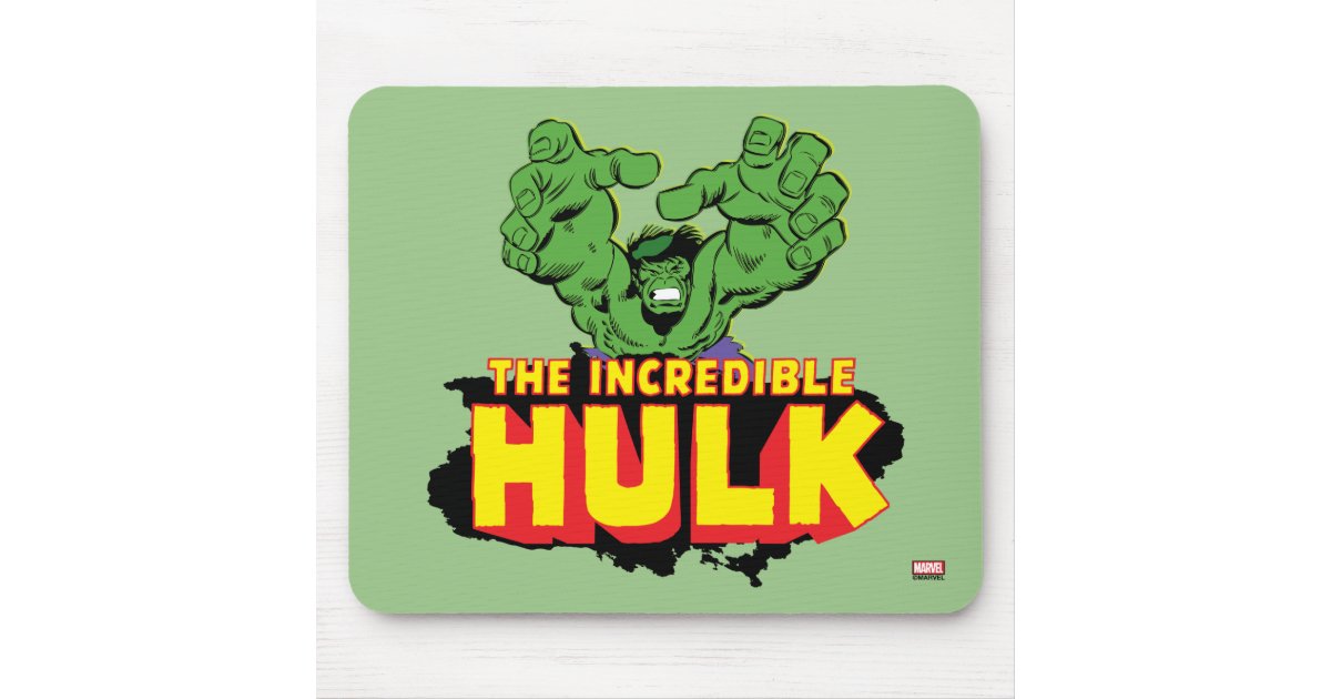 The Incredible Hulk Logo Mouse Pad | Zazzle