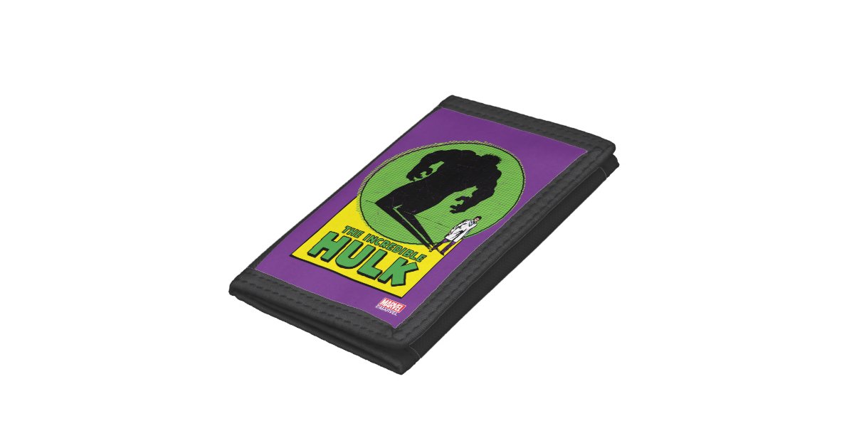 The Incredible Hulk Vintage Shadow Graphic Trifold Wallet | Zazzle