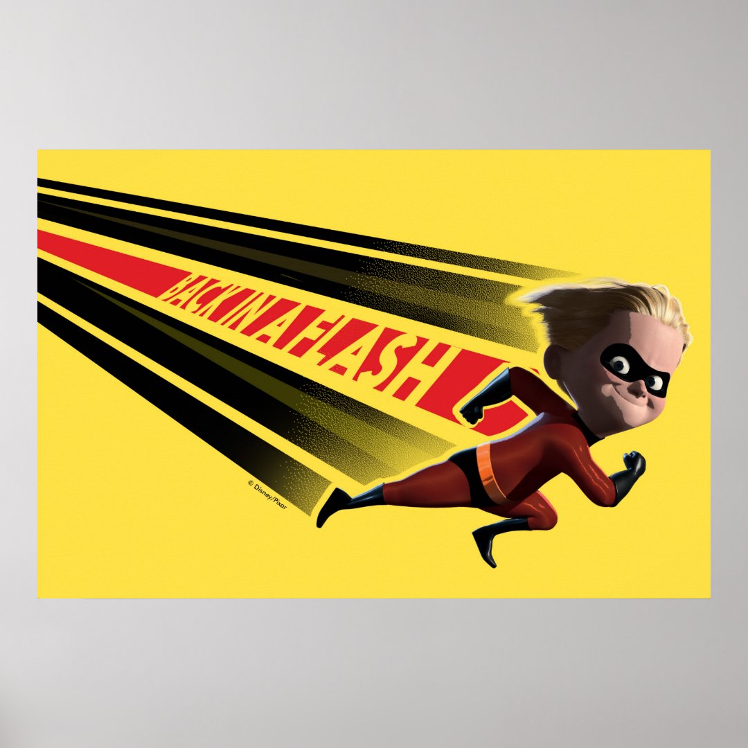 The Incredibles 2 | Dash - Back in a Flash Poster | Zazzle