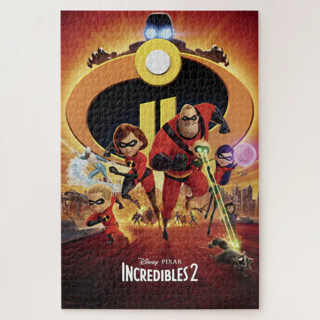 The Incredibles 2 Movie Poster Art Jigsaw Puzzle | Zazzle