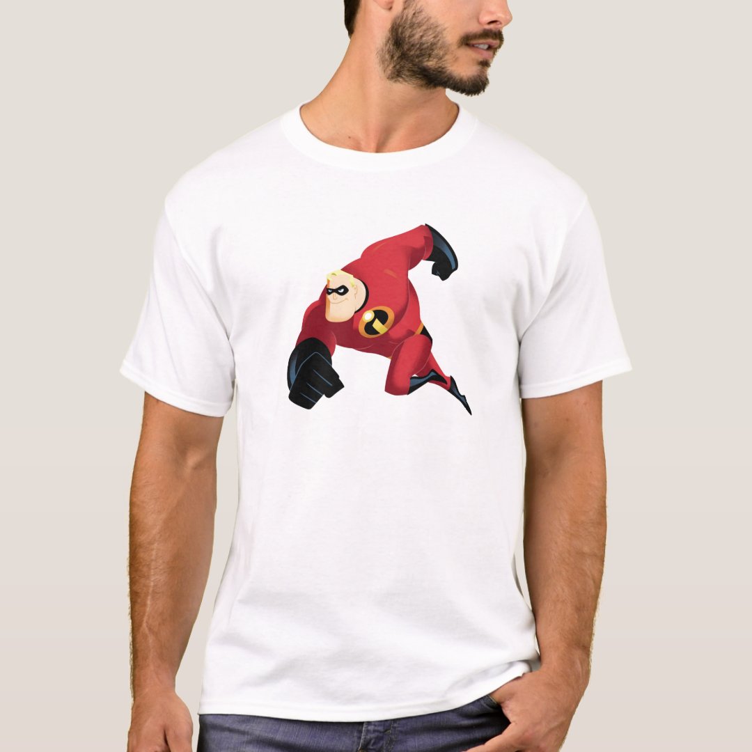 The Incredibles Mr. Incredible Flying Disney T-Shirt | Zazzle