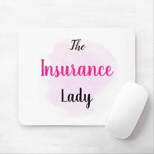 The Insurance Lady - Insurance Marketing Gift Mouse Pad | Zazzle