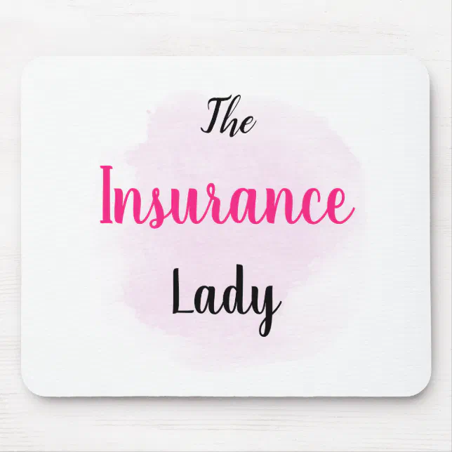 The Insurance Lady - Insurance Marketing Gift Mouse Pad | Zazzle