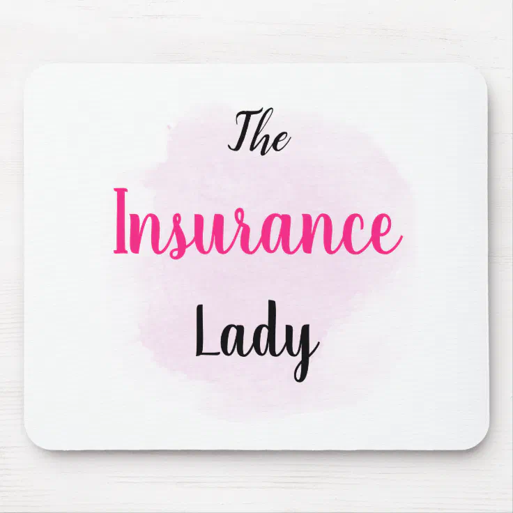 The Insurance Lady - Insurance Marketing Gift Mouse Pad | Zazzle
