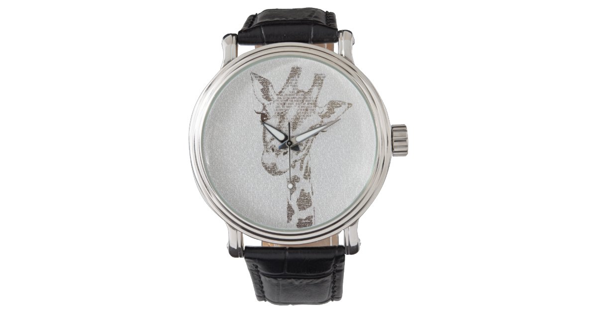 The Intellectual Giraffe Watch | Zazzle