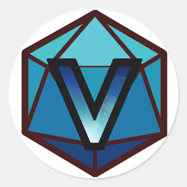 The INVICTUS Stream "BLUE TEAM" Logo Classic Round Sticker | Zazzle