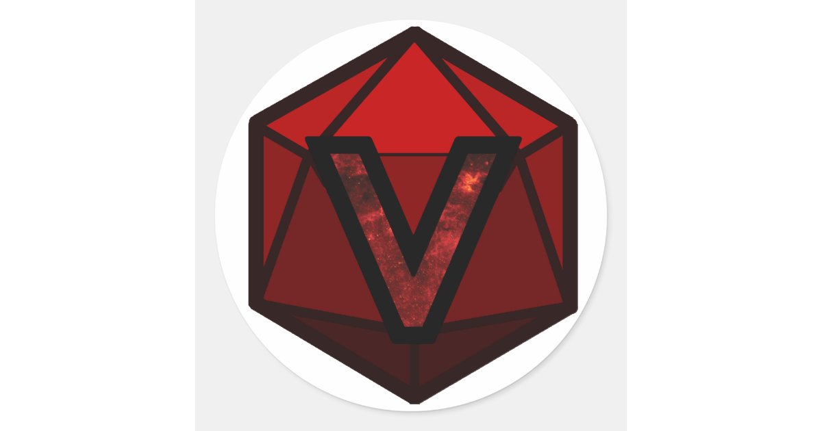 The INVICTUS Stream "RED TEAM" Logo Classic Round Sticker | Zazzle