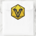 The INVICTUS Stream "YELLOW TEAM" Logo Classic Round Sticker | Zazzle